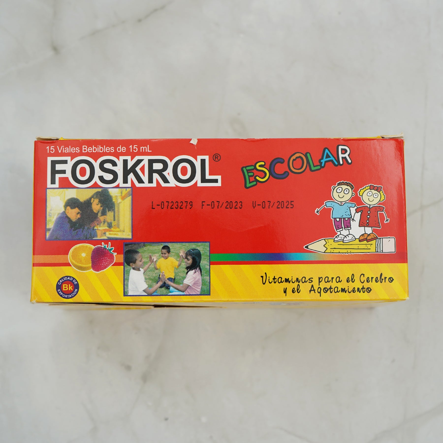Foskrol Escolar – Vitaminas para Niños con Complejo B y Lisina | Energ
